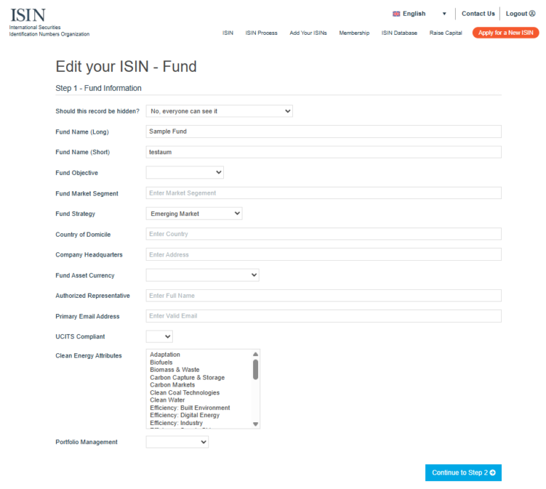 Add Your ISINs | ISIN Organization: international securities ...